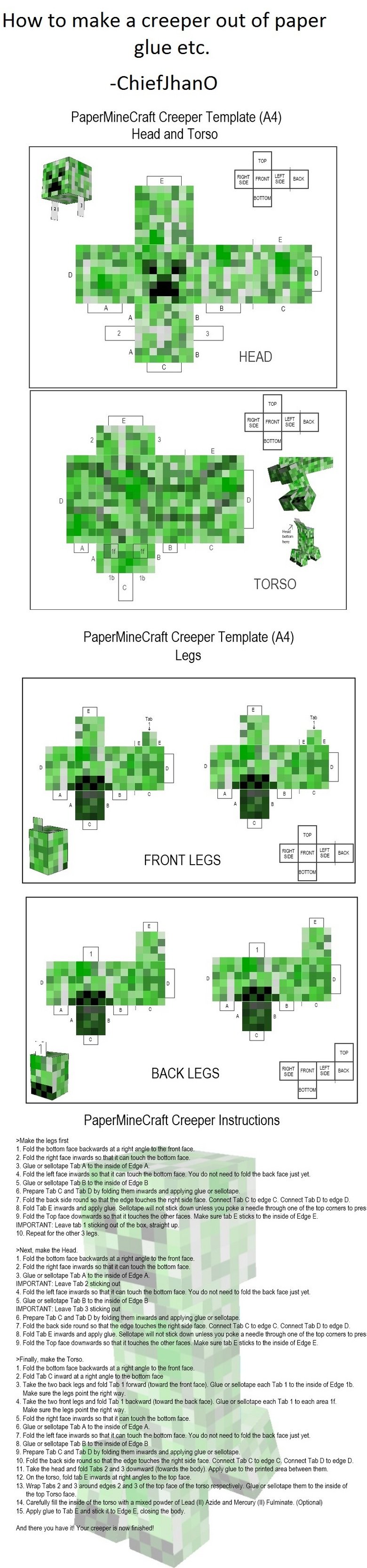 How to make a paper creeper