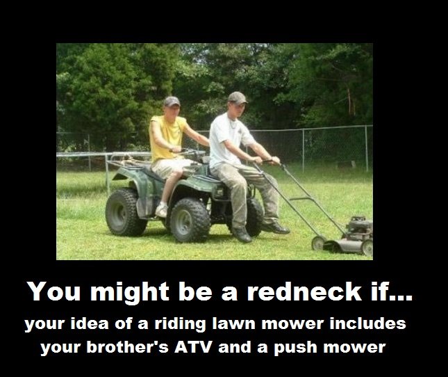 redneck riding lawn mower