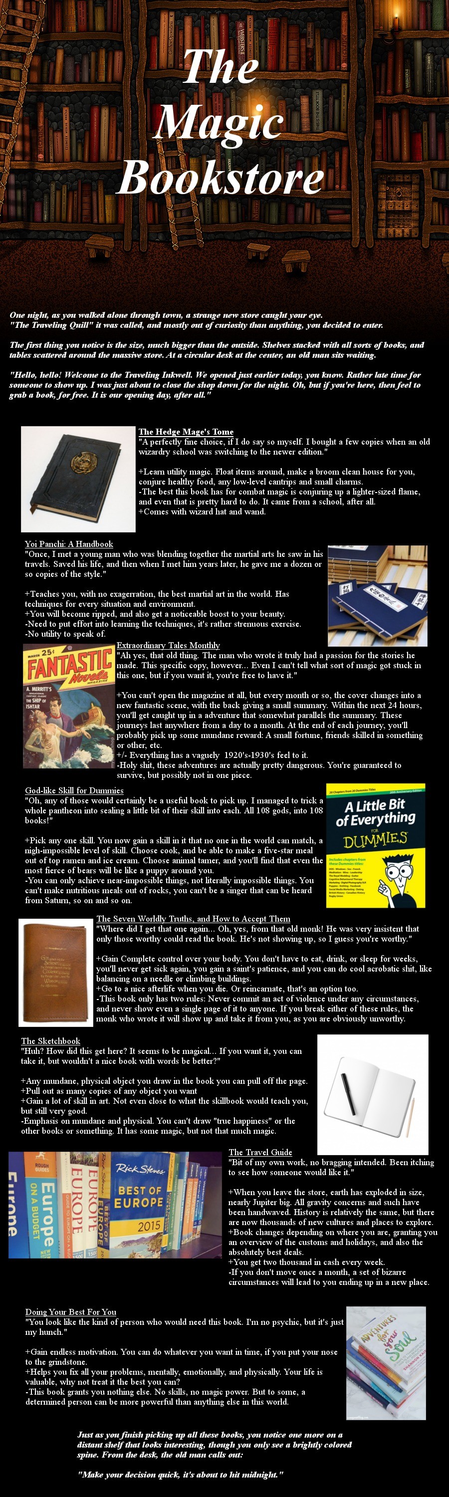 cyoa: cyoa: Create Your Own Adventures!